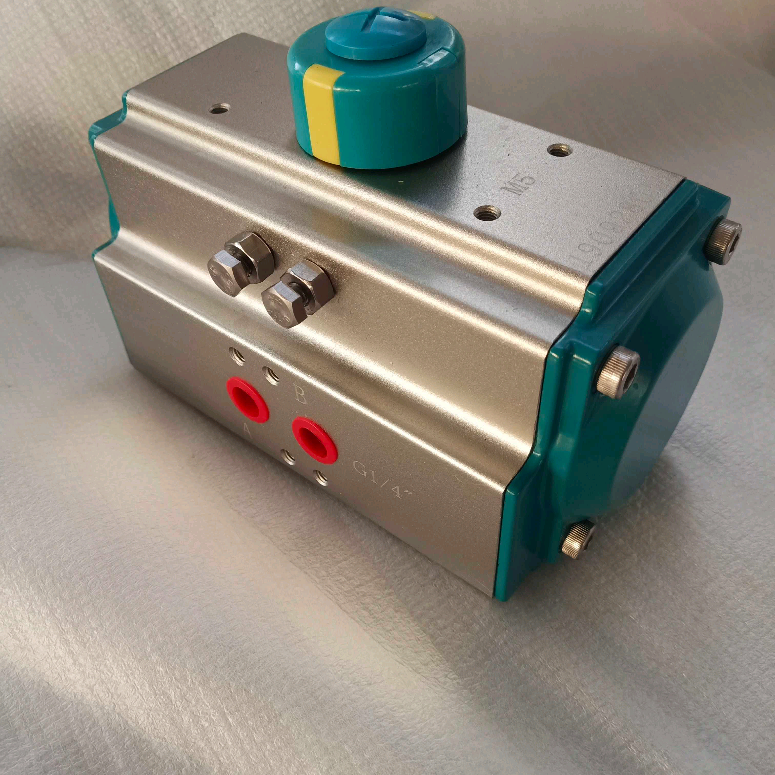 Single Acting Spring Return Aluminum Pistons Pneumatic Rotary Actuators