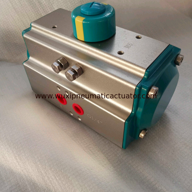AT Series 5021 green color rack and pinion pneumatic actuator control valve