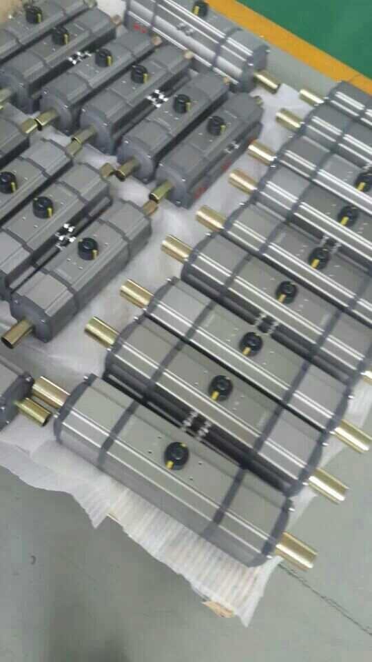 3 way three position air torque rack and pinion actuator pneumatic ...