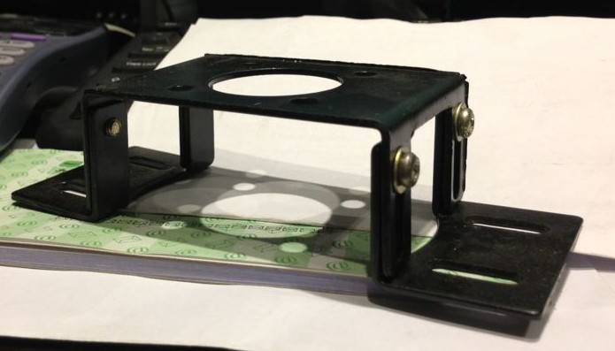 mounting brackets for limit switch box with pneumatic actuator