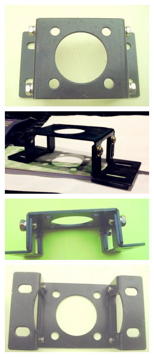 mounting brackets for limit switch box with pneumatic actuator