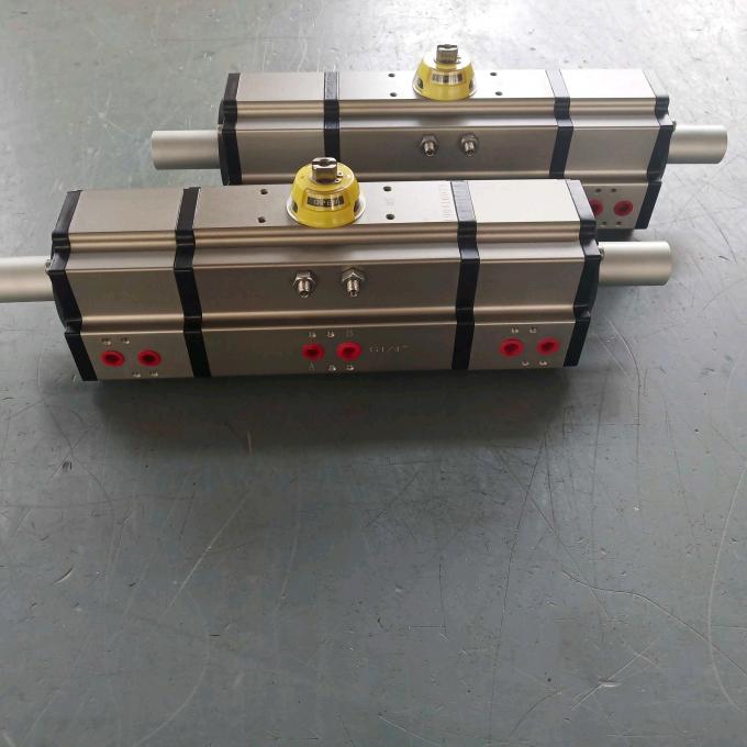 three position 180 degree rack and pinion pneumatic rotation actuators